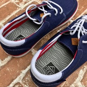 Reef | Shoes | Reef Deckhand 3 Tx Navy Americana Mens Boat Shoes | Poshmark